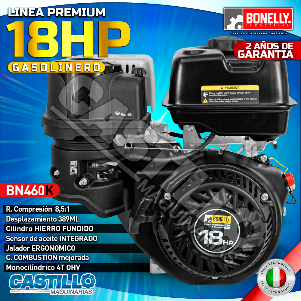 Motor Gasolinero Bonelly 18hp – castillomaquinarias